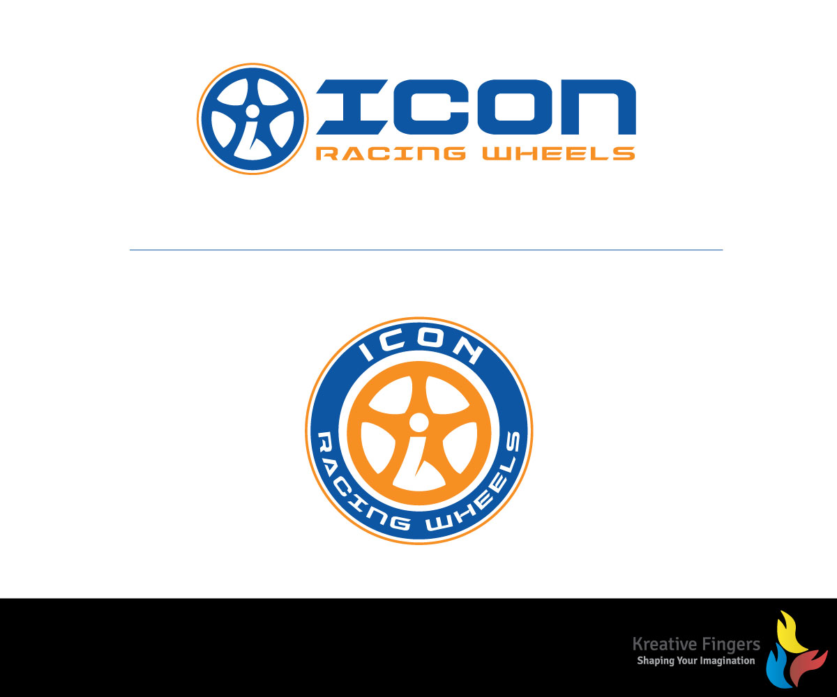 Masculine, Bold, Racing Logo Design for Icon Racing Wheels by Kreative ...