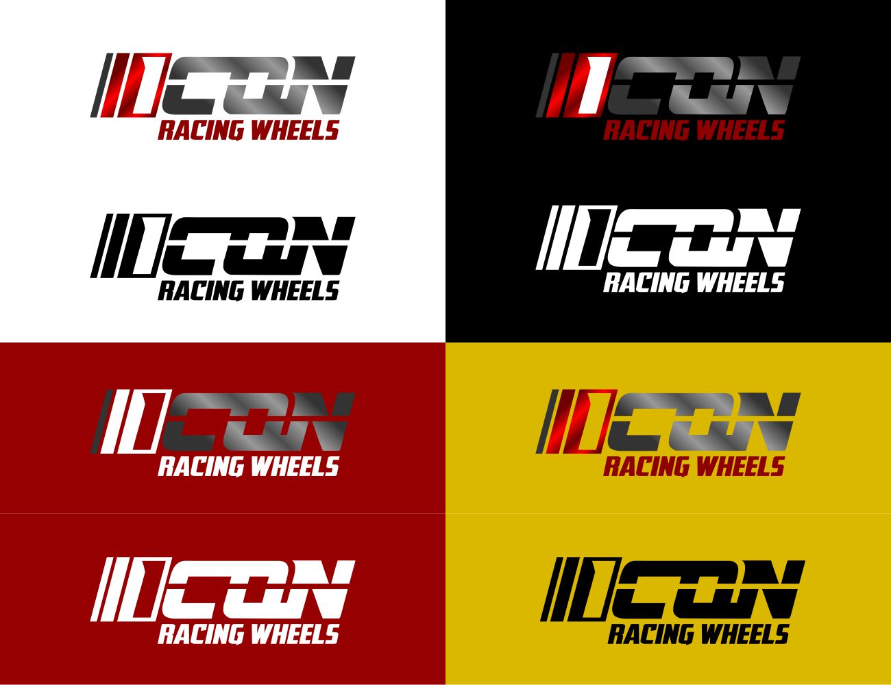 Masculine, Bold, Racing Logo Design for Icon Racing Wheels by MOH ...