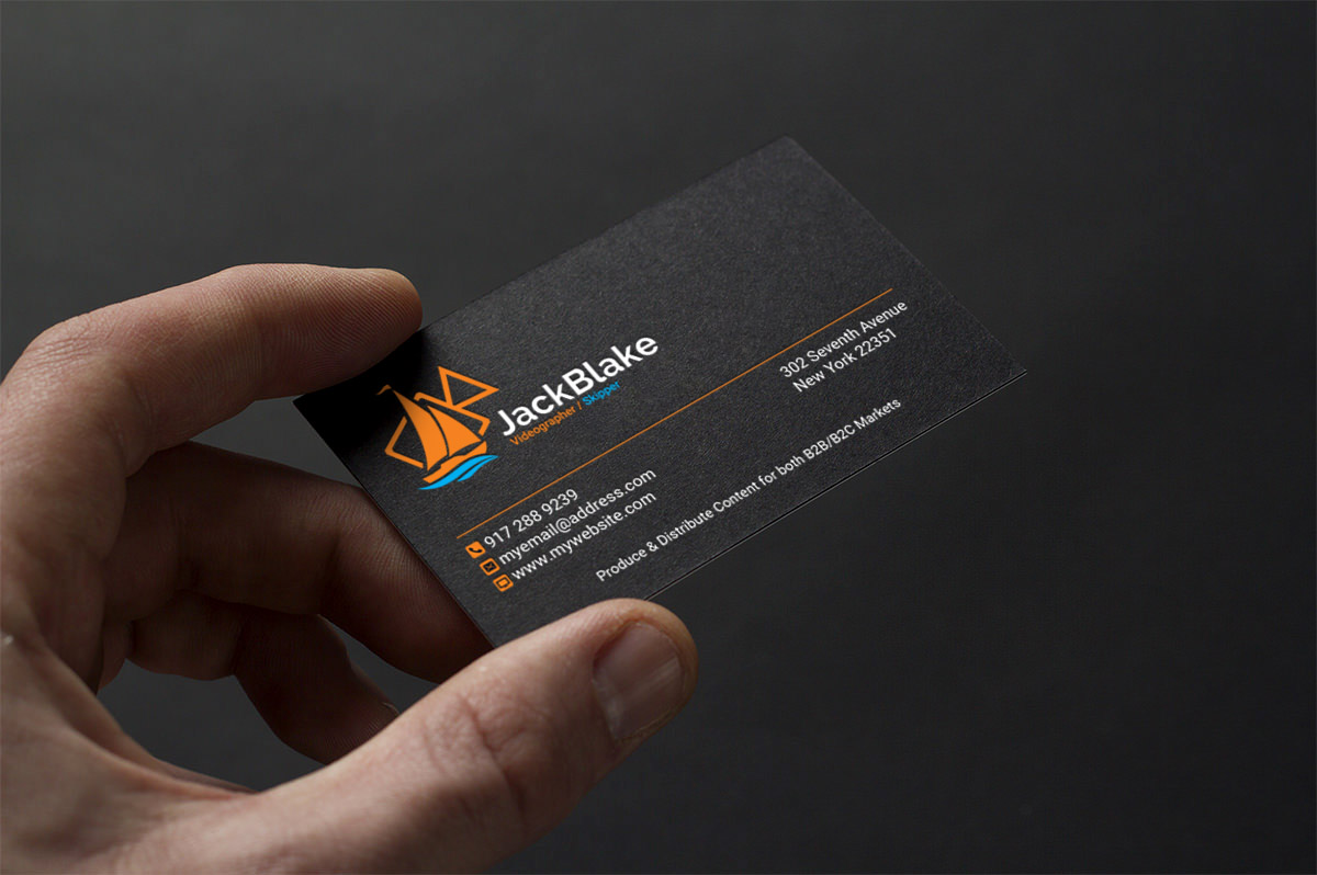 Modern, Professional, Videography Business Card Design for The Skipper ...