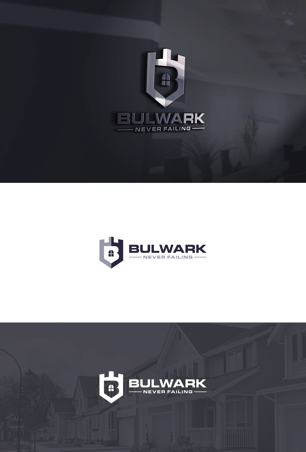 Serious, Upmarket, Real Estate Logo Design for Bulwark by E.G | Design ...
