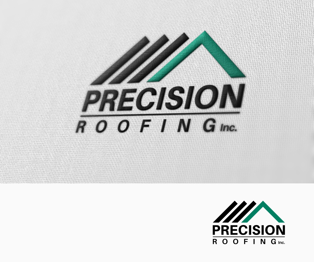 Modern, Professional, Roofing Logo Design for Precision Roofing, Inc ...