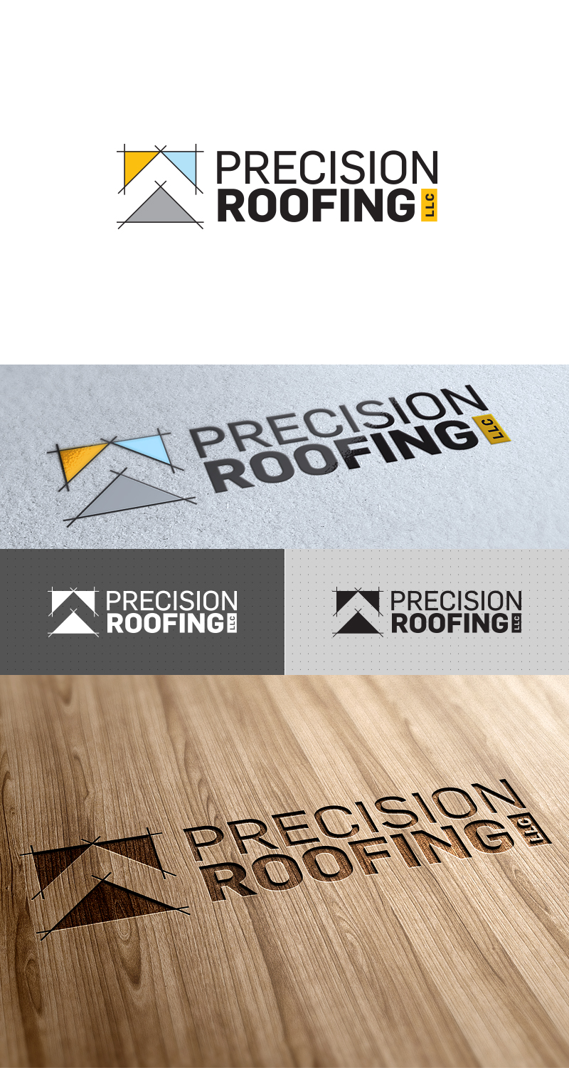 Modern, Professional, Roofing Logo Design for Precision Roofing, Inc ...