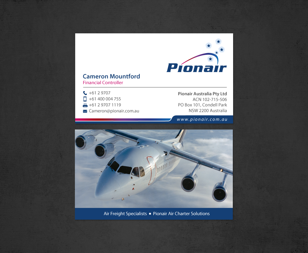 Elegant, Playful, Airlines Business Card Design for a Company by ...