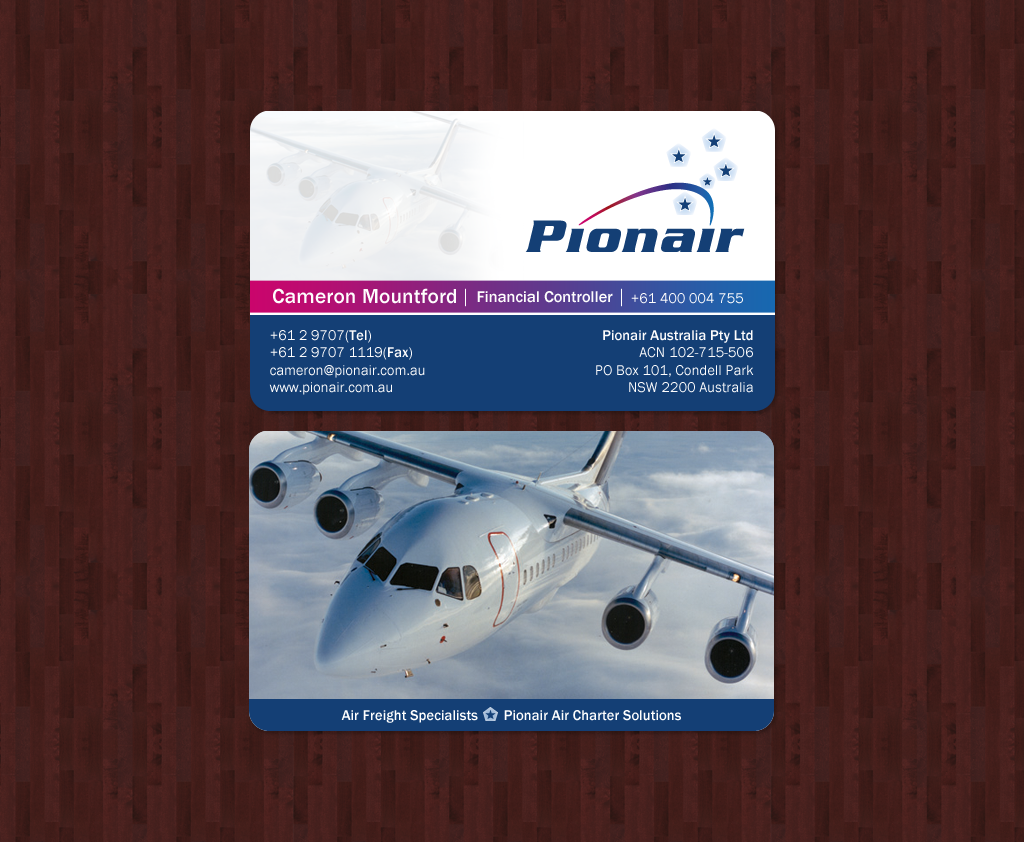 Elegant, Playful, Airlines Business Card Design for a Company by ...