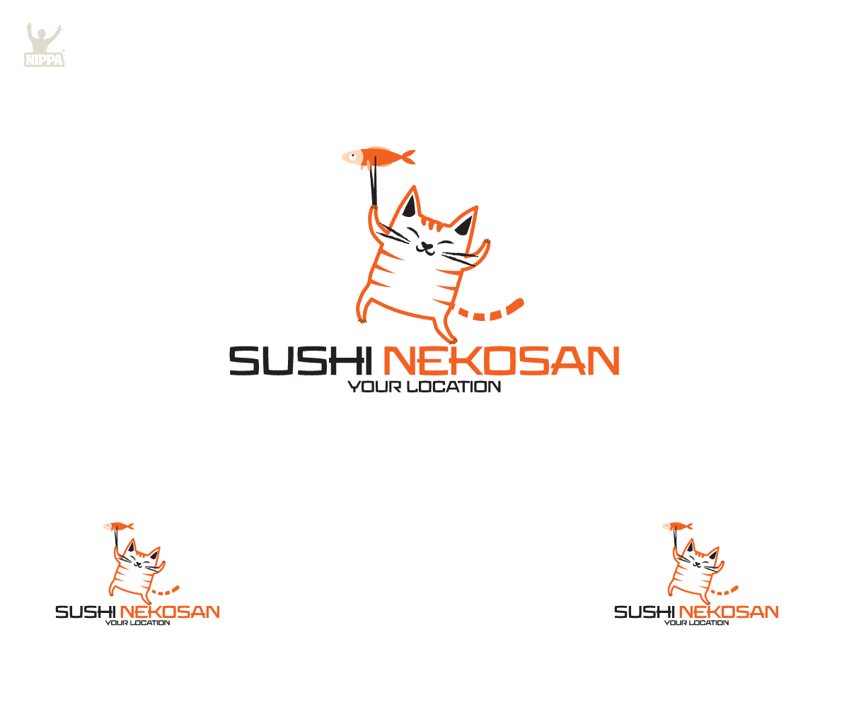 Modern, Colorful, Asian Restaurant Logo Design for Sushi Nekosan by ...