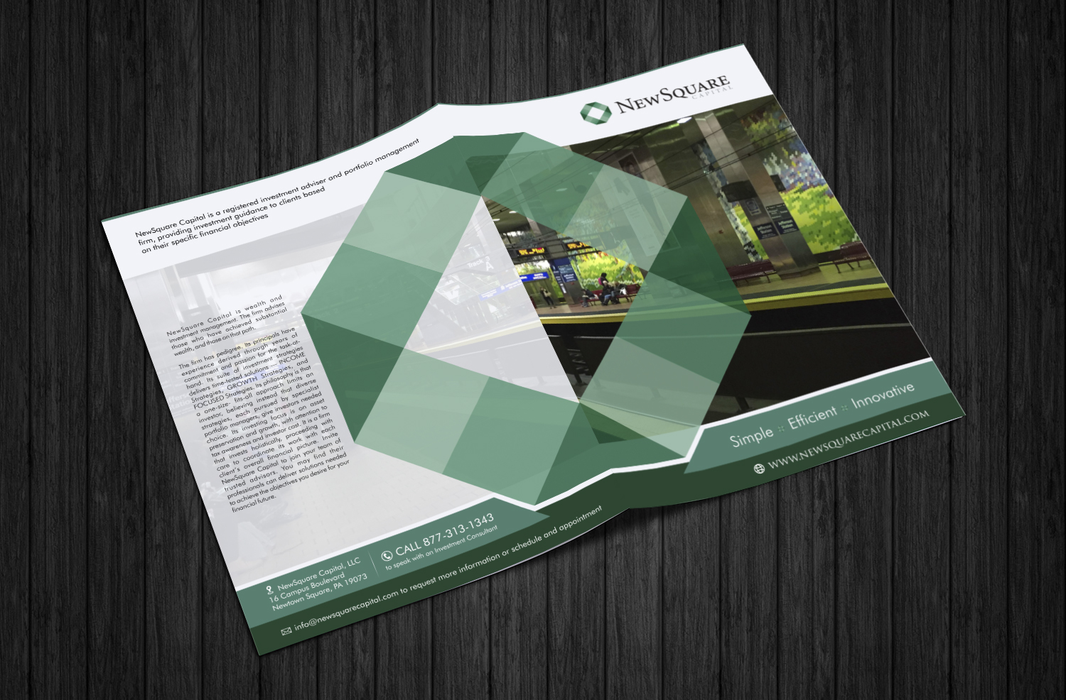 Modern, Elegant, Investment Brochure Design for NewSquare Capital LLC by ecorokerz | Design ...