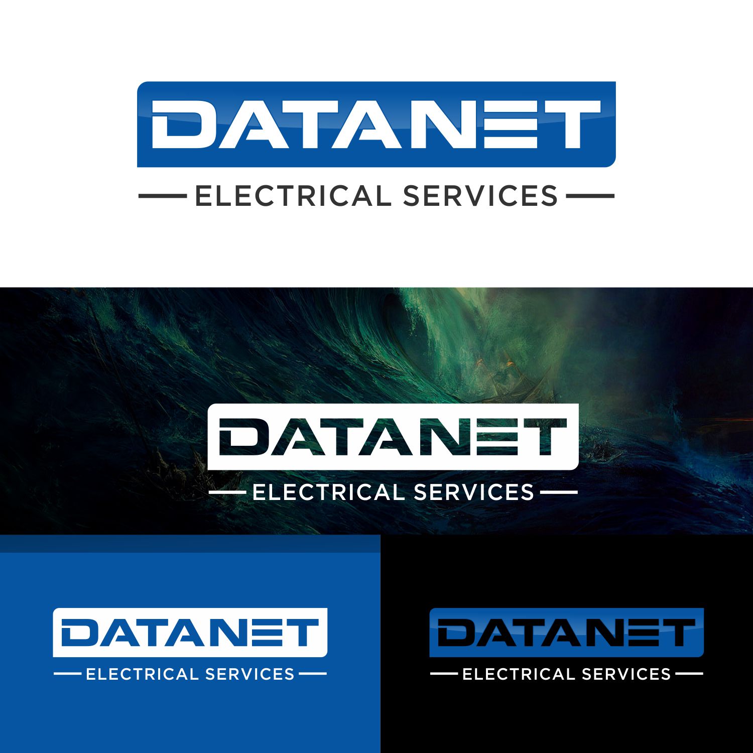 Modern, Masculine, Electrical Logo Design for Datanet Electrical ...