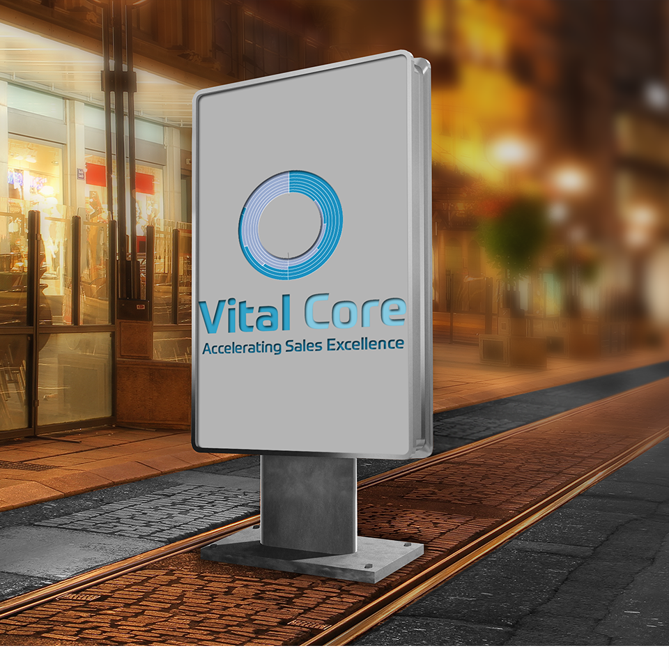 Bold, Serious, Business Consultant Logo Design for Vital Core - Accelerating Sales Excellence by ...