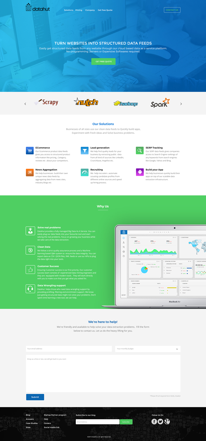 Bold, Playful, Business Software Web Design for Hashwave Technologies ...