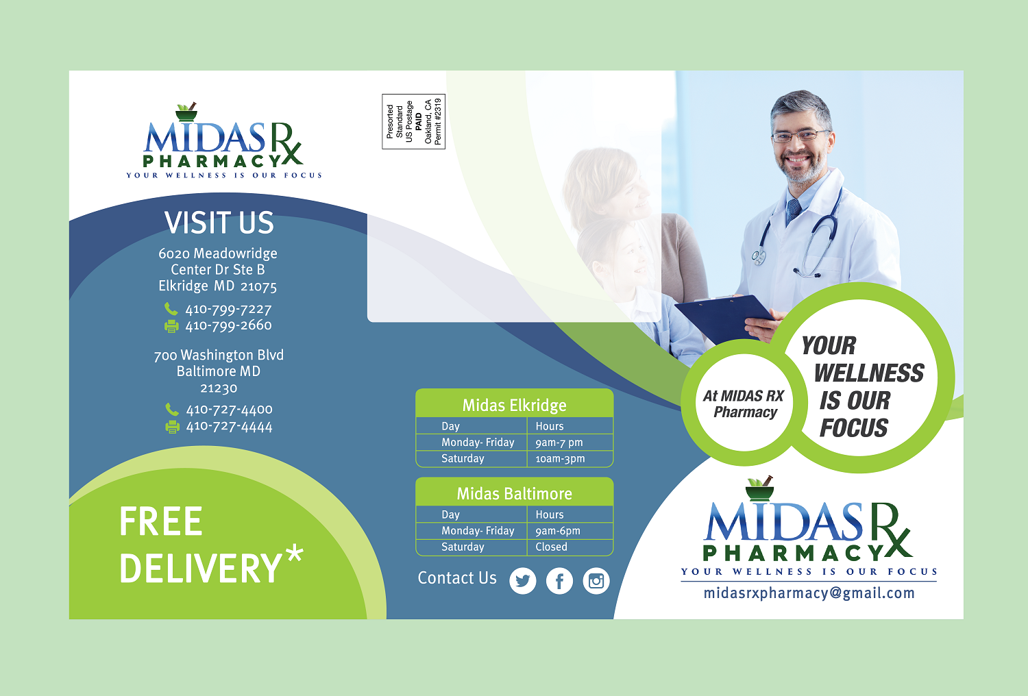 Serious, Modern, Pharmacy Brochure Design for MidasRx Pharmacy by Iwana ...