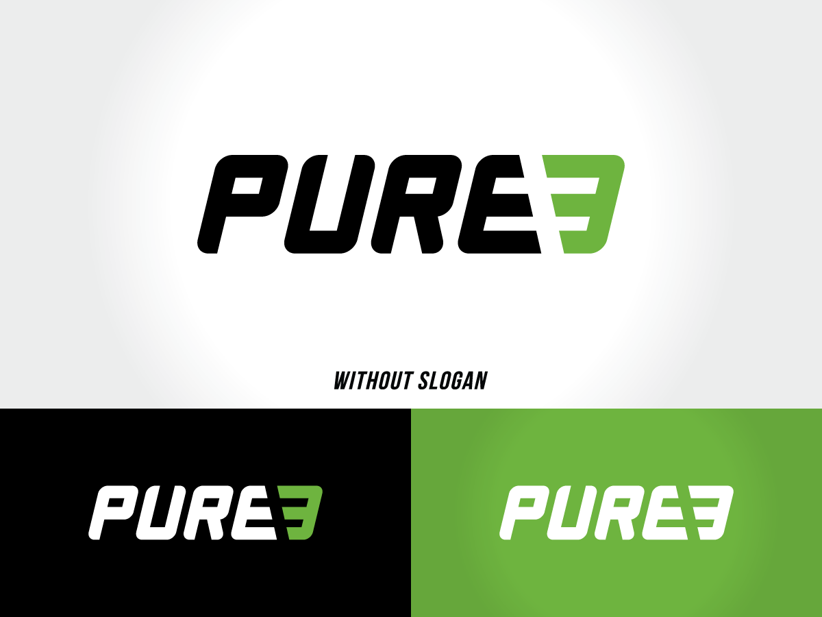 Elegant, Playful, Cleaner Logo Design for Pure3 (Tag line could be ...