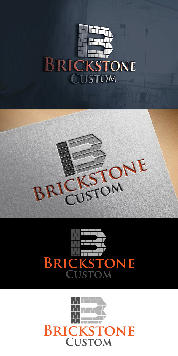Professional, Serious, Construction Company Logo Design for Brickstone ...