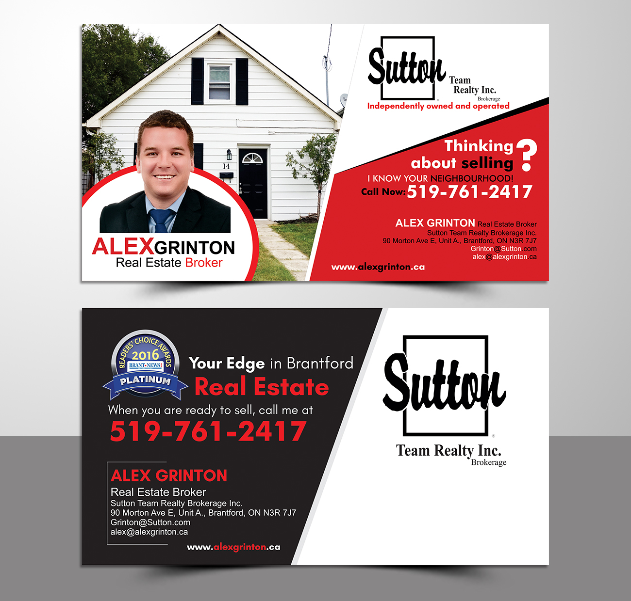 Personable, Upmarket, Real Estate Agent Postcard Design for Sutton Team ...