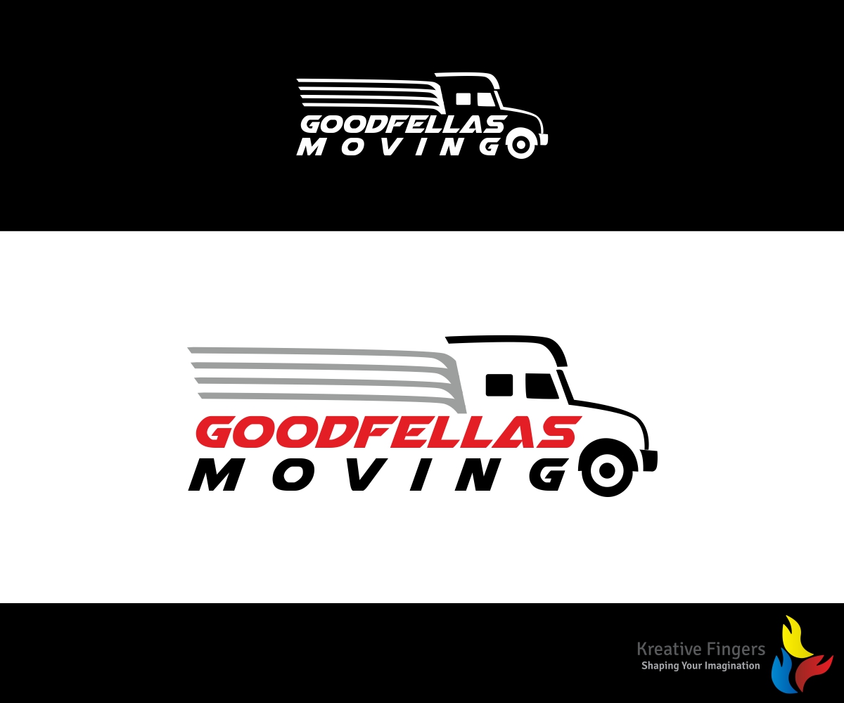 Personable, Colorful, Moving Company Logo Design for Goodfellas Moving ...
