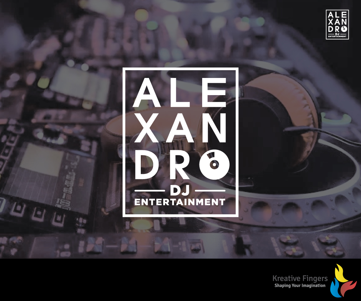 Modern, Elegant, It Company Logo Design for Alexandro DJ Entertainment by Kreative Fingers ...
