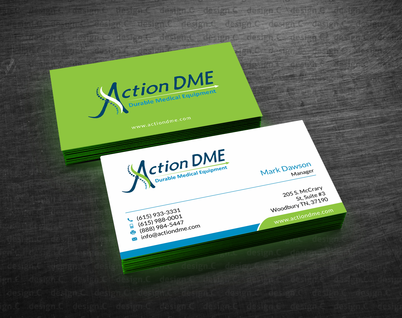 Professional, Serious, Medical Equipment Business Card Design for a ...