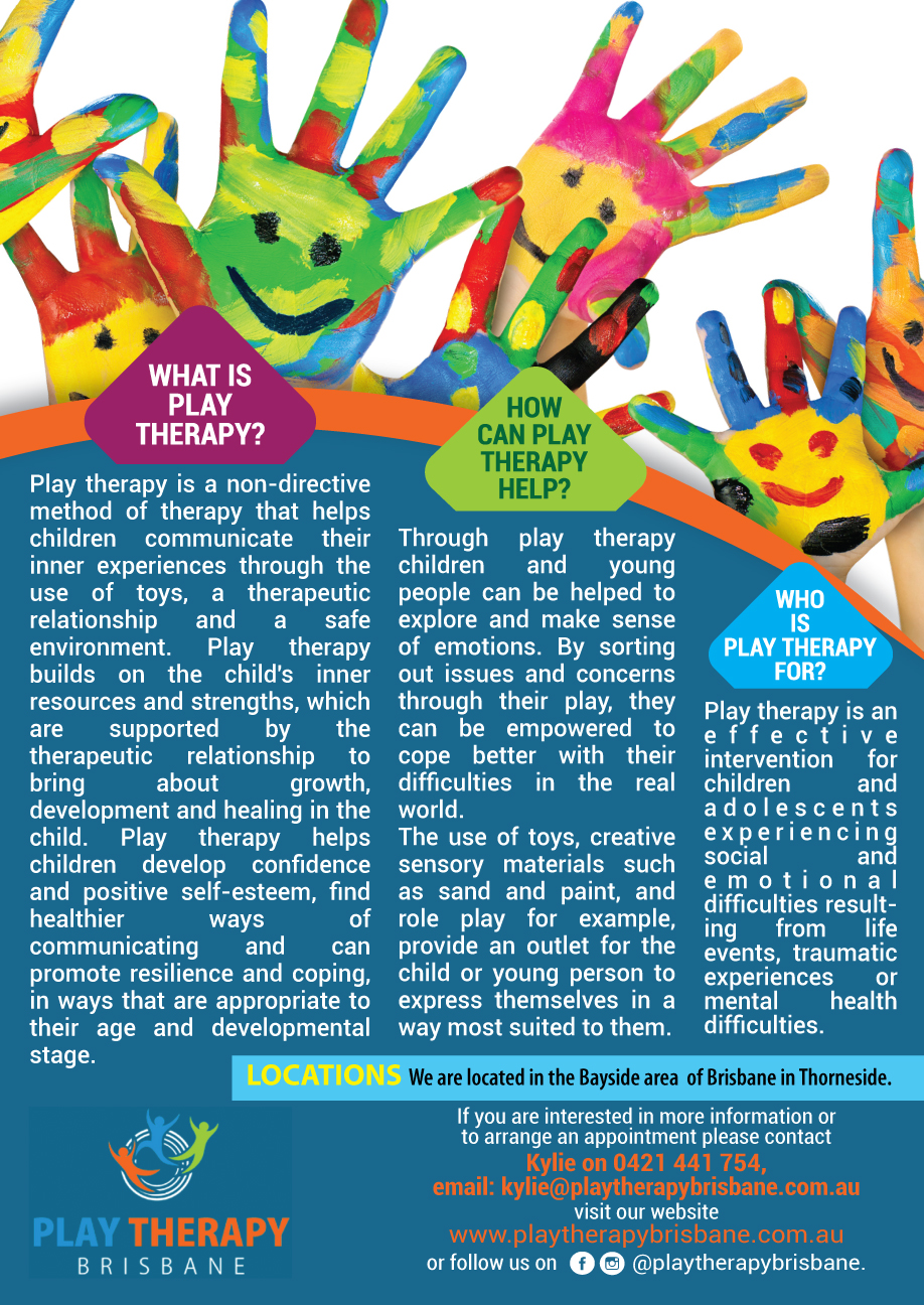 It Service Flyer Design for Play Therapy Brisbane by Impressive Sol ...