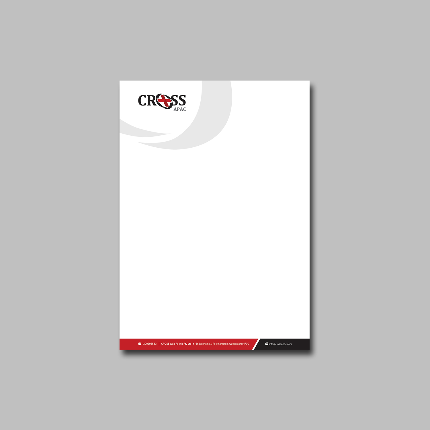 Professional, Upmarket, Business Letterhead Design for CROSS Asia ...