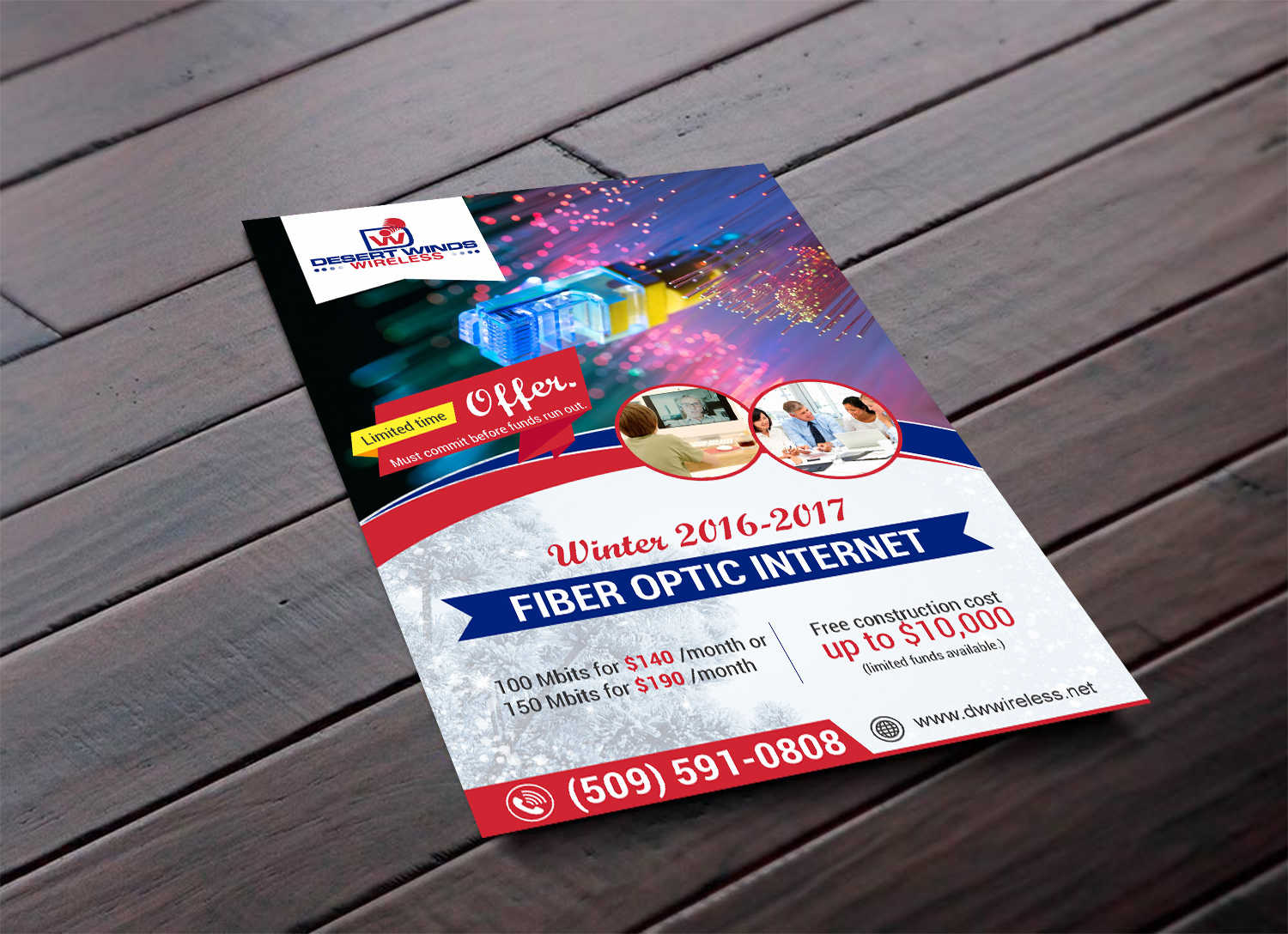 Modern, Professional, Internet Service Provider Flyer Design for a ...