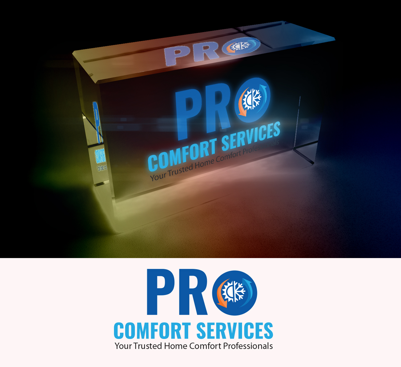Professional, Modern, Hvac Logo Design for Pro Comfort Services Your ...