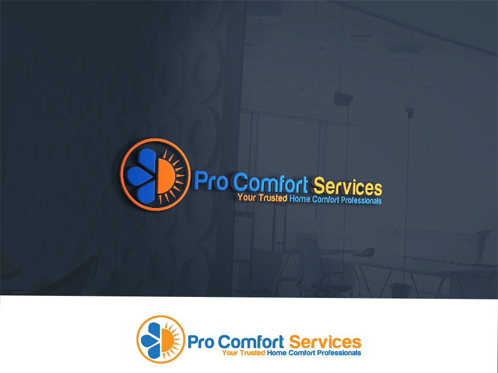 Professional, Modern, Hvac Logo Design for Pro Comfort Services Your ...