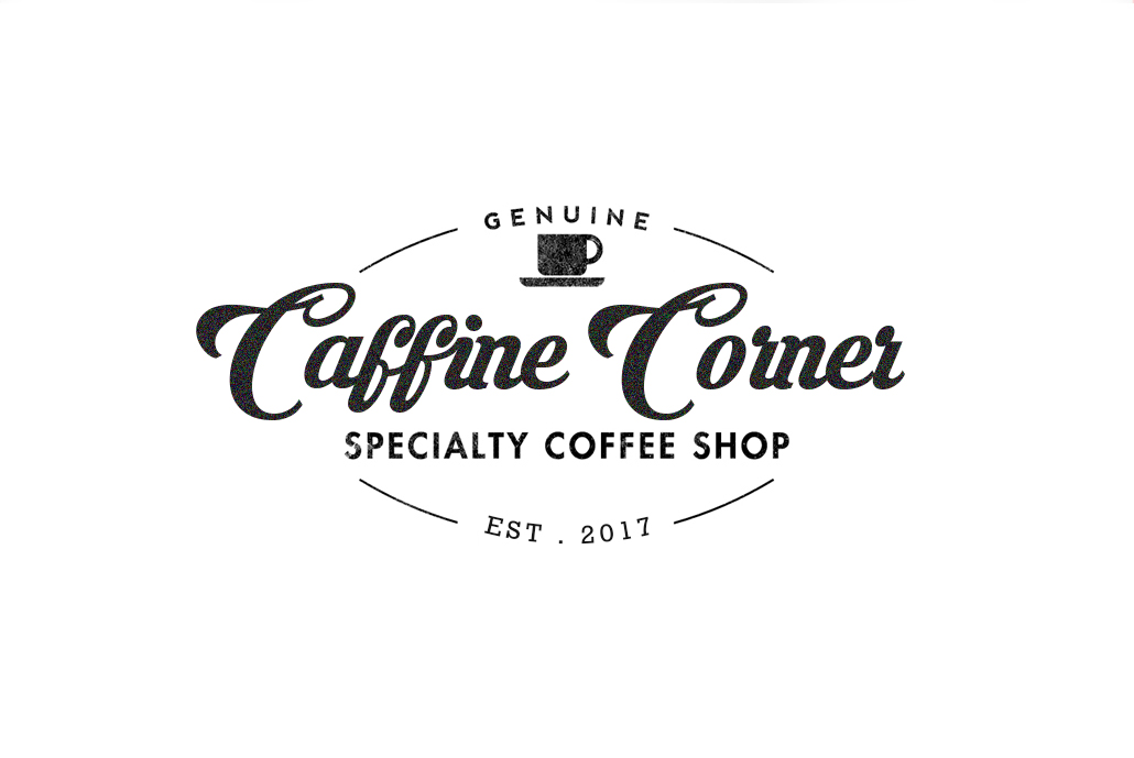 Coffee Shop Logo Design for Caffeine Corner by 24-7 DESIGN | Design ...