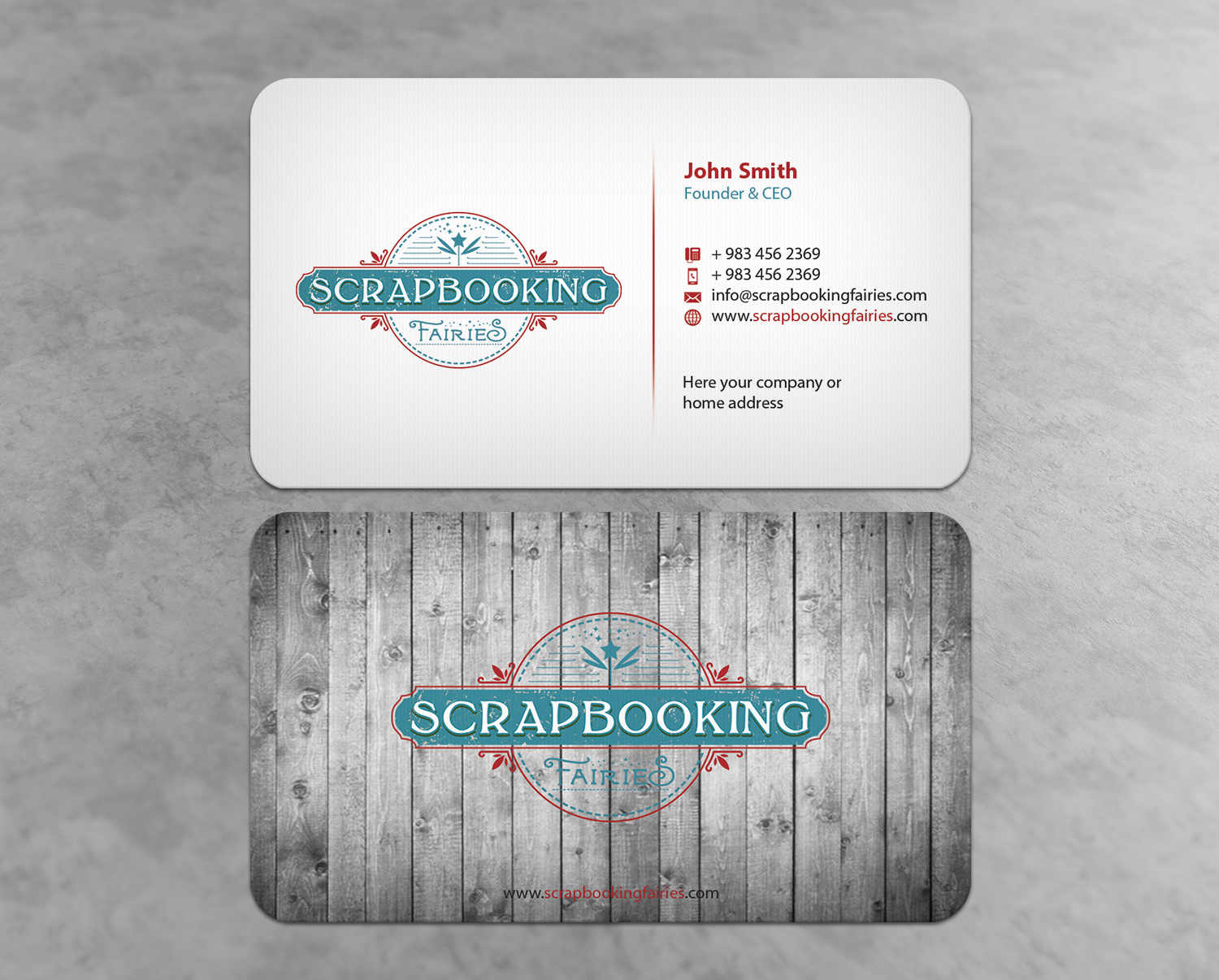 Bold, Serious, Retail Business Card Design for Scrapbooking Fairies by ...