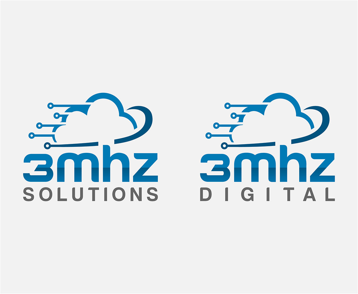 Bold, Modern, Design Agency Logo Design for 3MHZ Solutions and 3MHZ ...