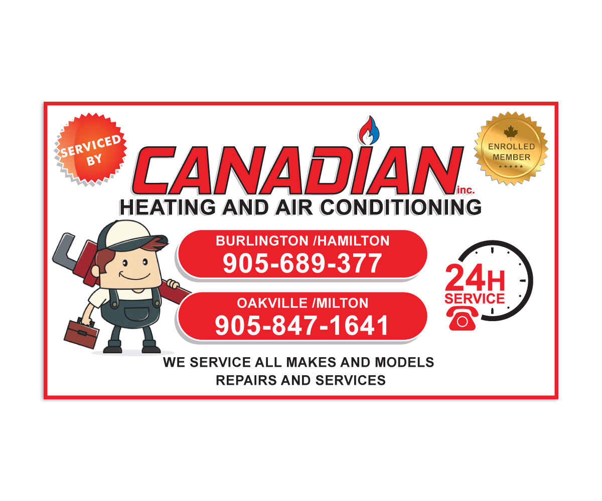 Professional, Bold, Work Sticker Design for Canadian heating and air ...