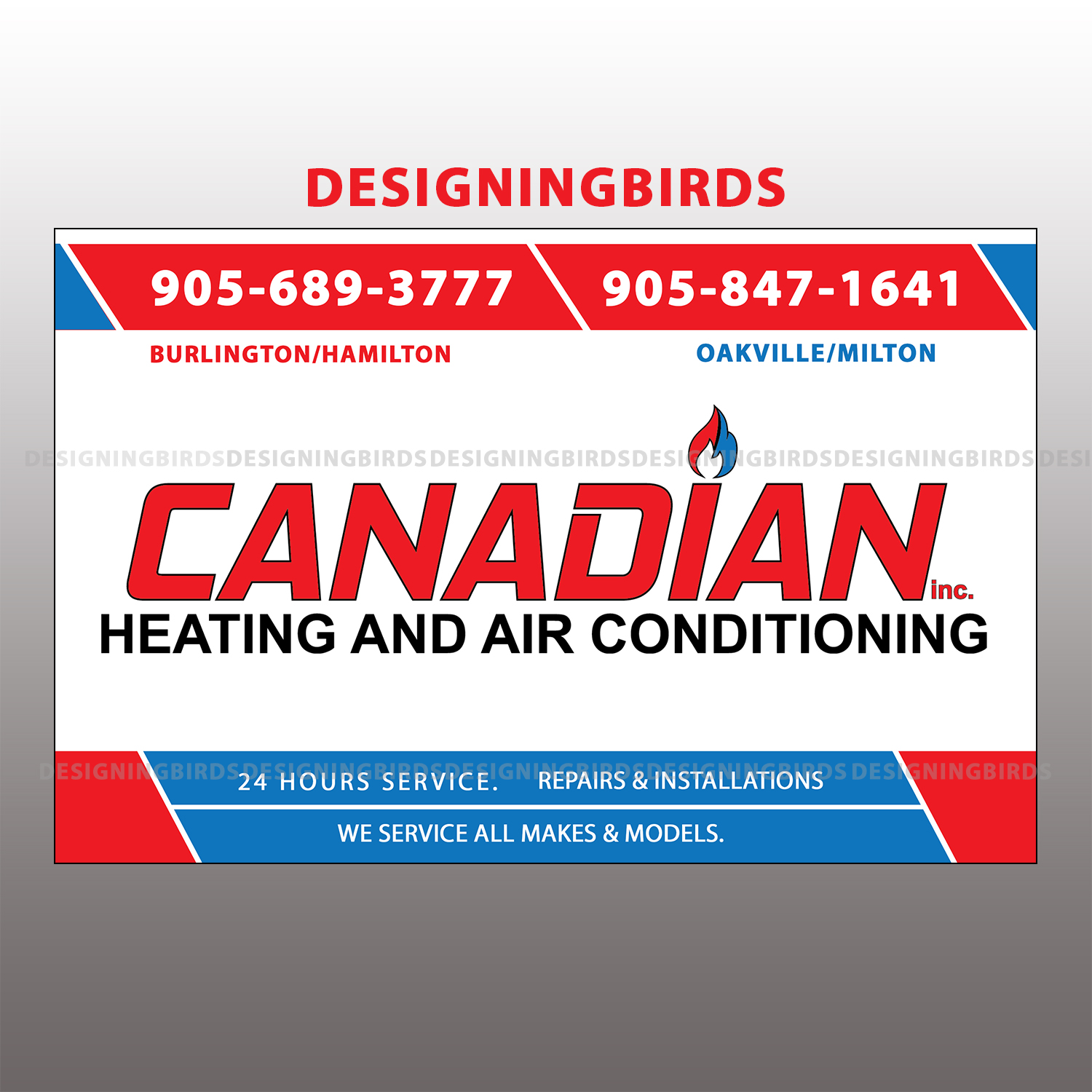 Professional, Bold, Work Sticker Design for Canadian heating and air ...