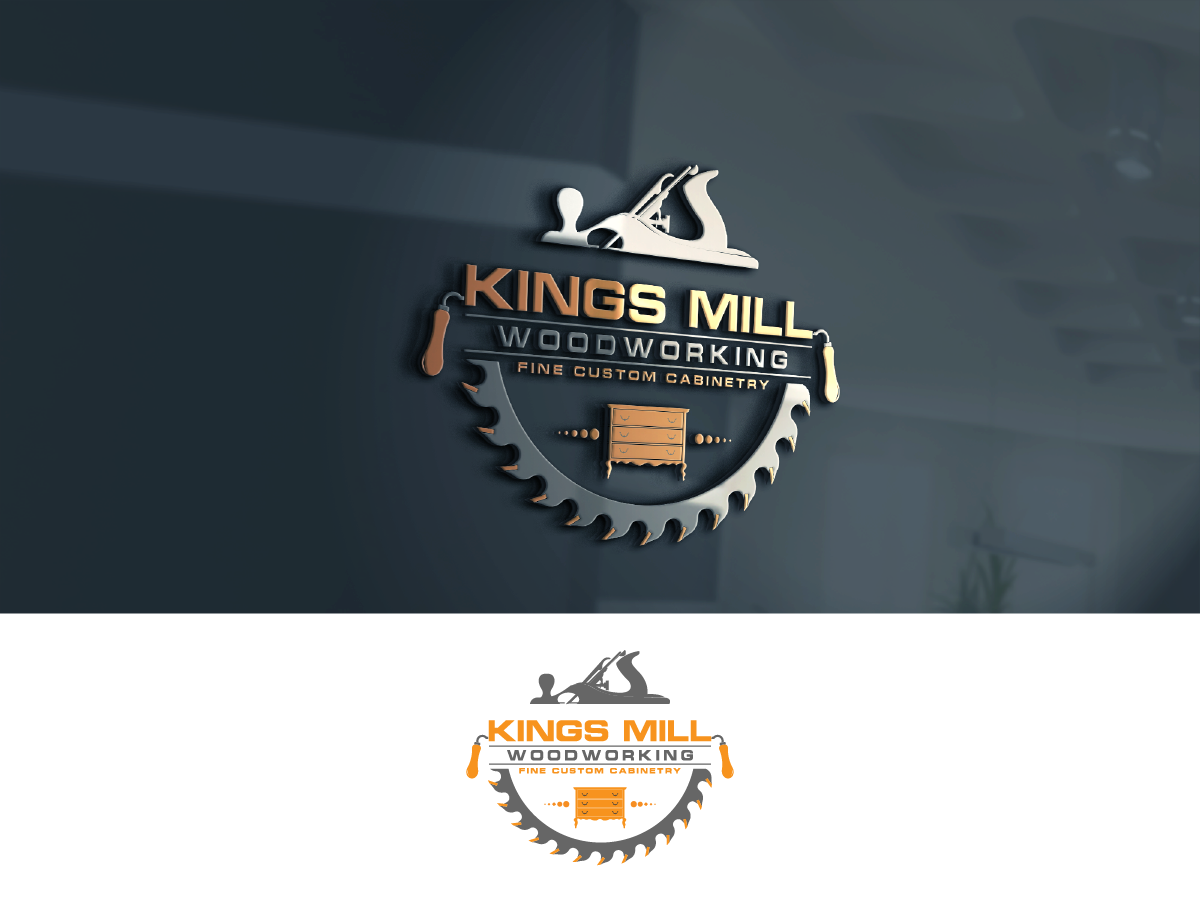 Serious, Modern, Woodworking Logo Design for Kings Mill Woodworking or ...