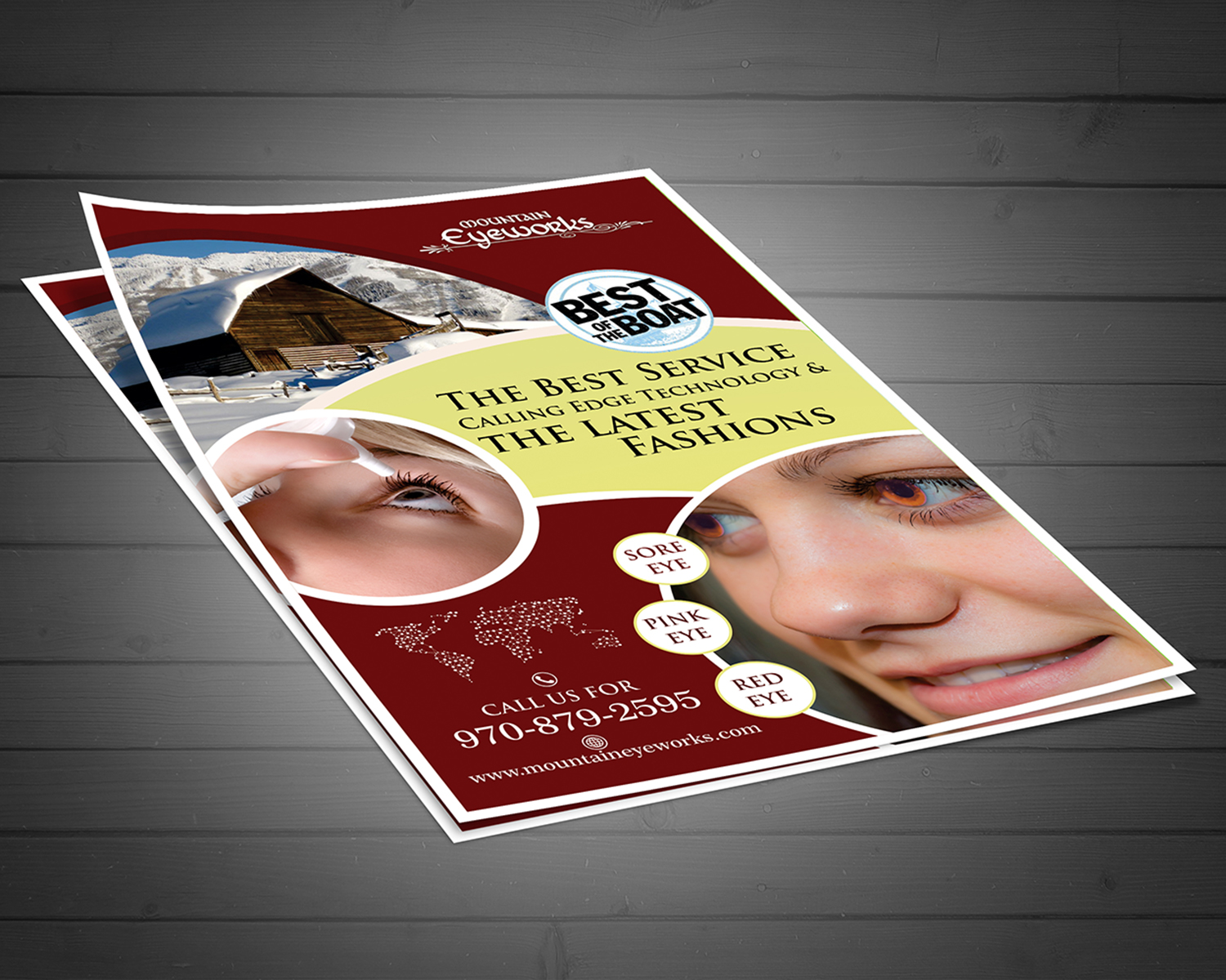 Elegant, Playful, Eyewear Flyer Design for a Company by ESolz ...