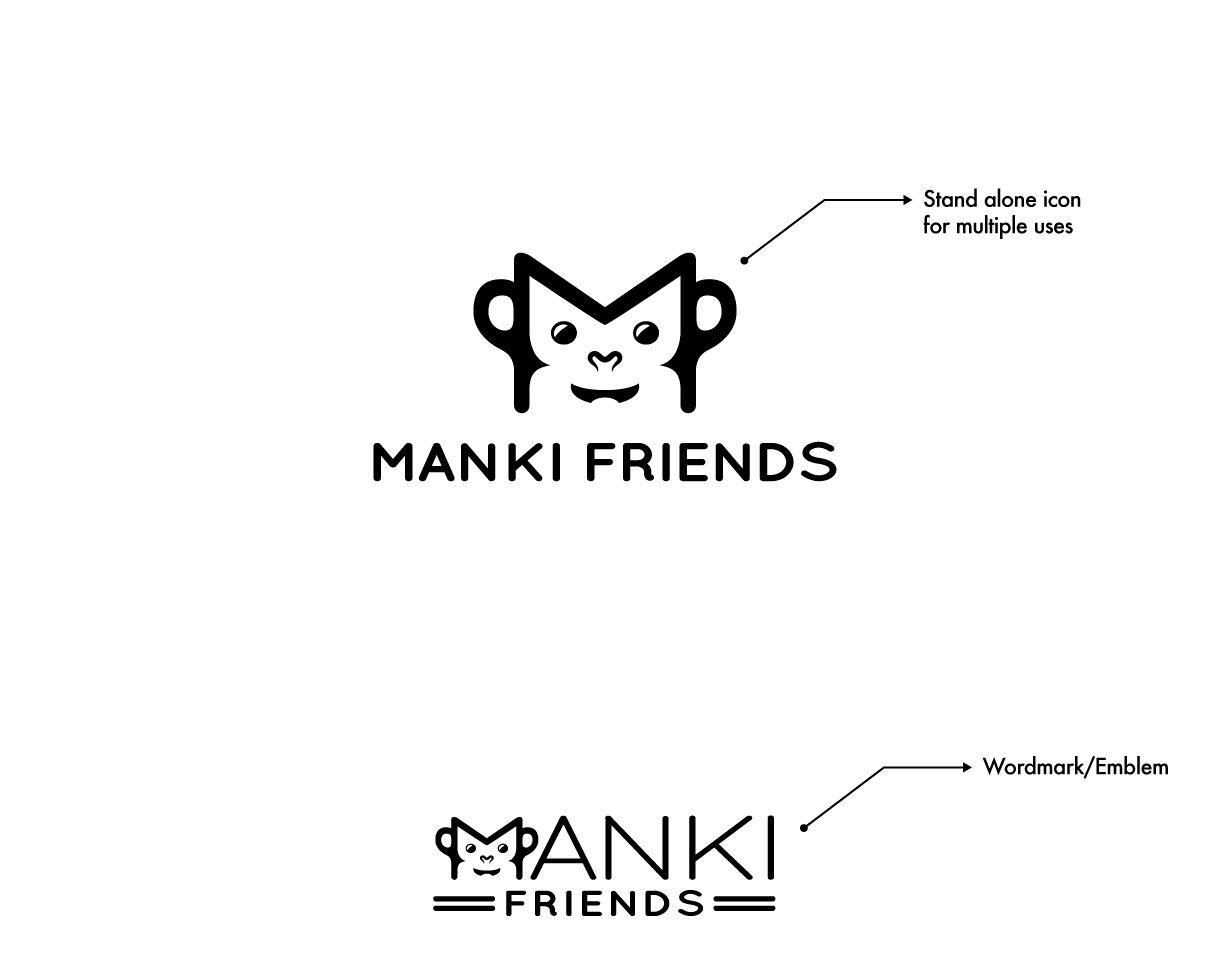 Elegant, Playful Logo Design for MANKI FRIENDS by MrBranding | Design ...