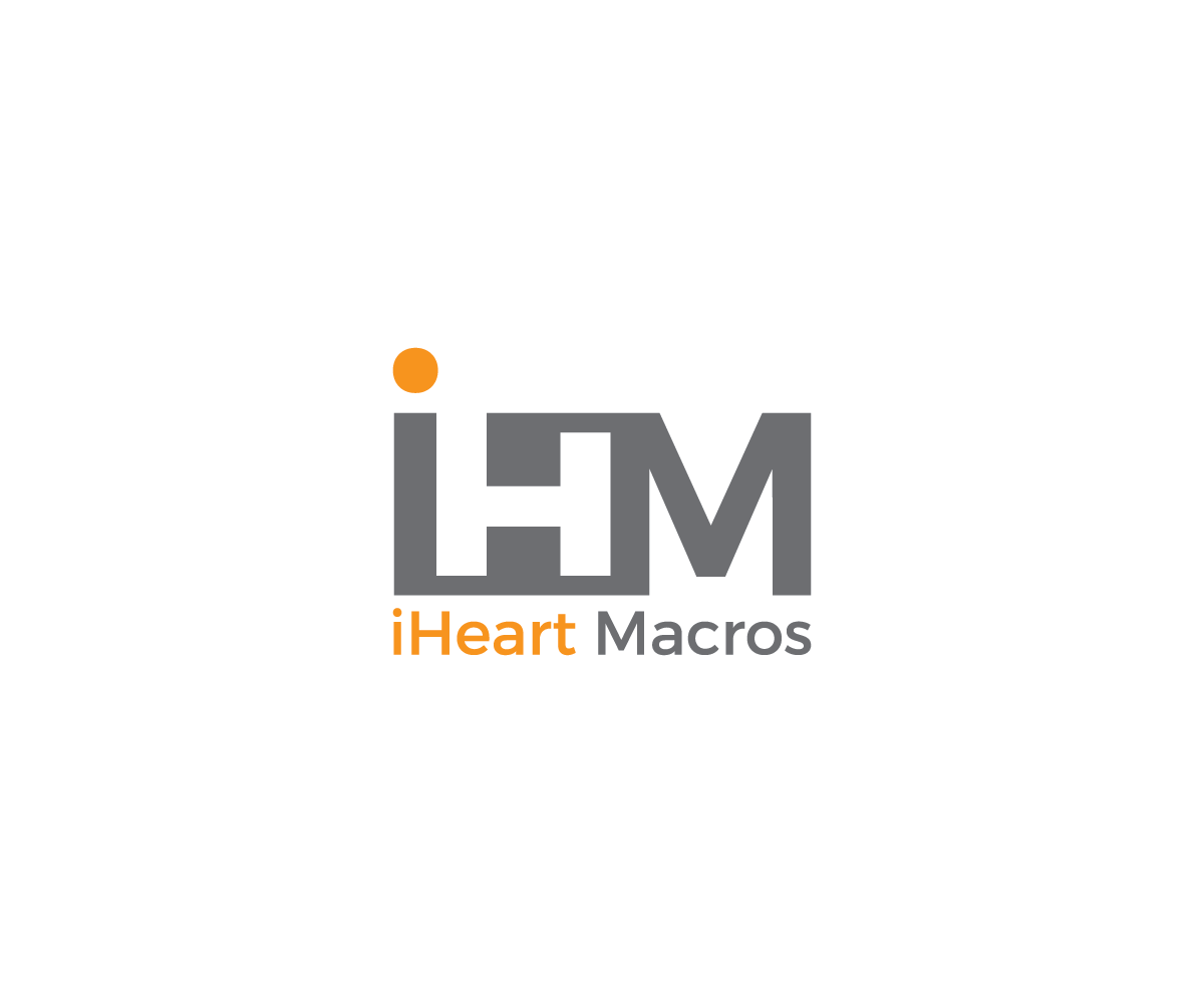 Modern, Conservative, Fitness Logo Design for ihm / iHM / iHeart Macros ...
