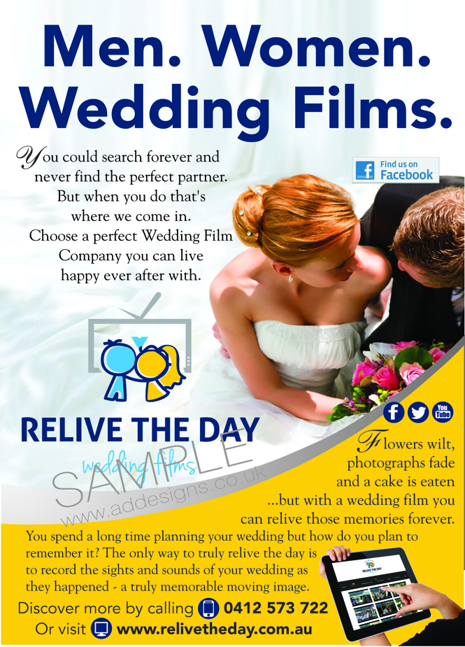 Playful, Modern, Wedding Advertisement Design for Perbenyik Productions ...