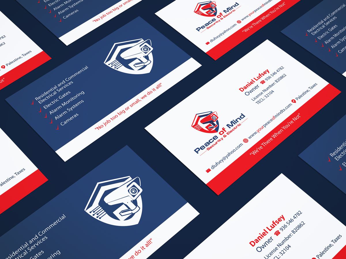 Bold, Serious, Security Business Card Design for a Company by JK18 ...
