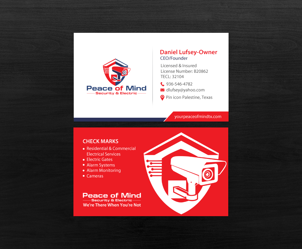 Bold, Serious, Security Business Card Design for a Company by ...