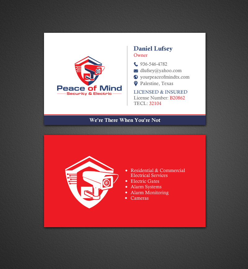 Bold, Serious, Security Business Card Design for a Company by ...