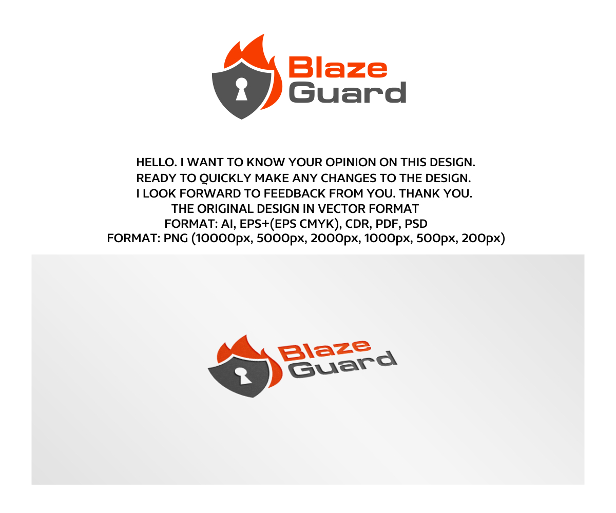 Masculine, Modern, Computer Security Logo Design for BlazeGuard by ...