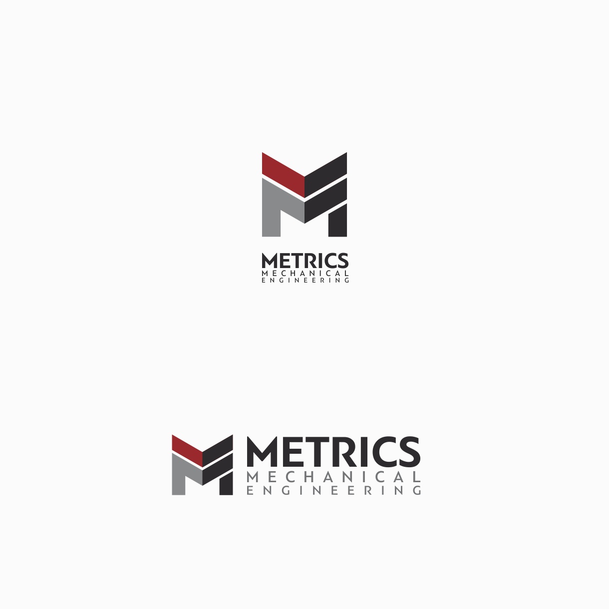 Professional, Bold, Mechanical Engineering Logo Design for Metrics ...