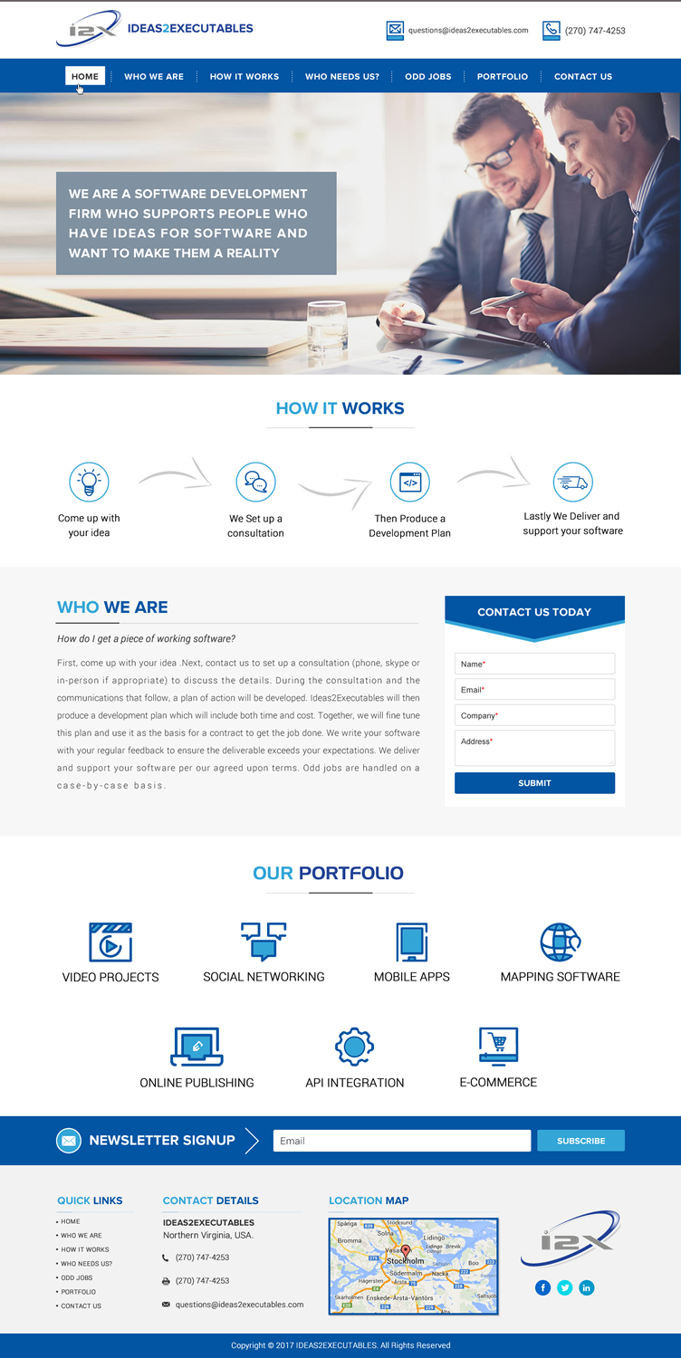 Professional, Upmarket, Software Web Design for I2X and/or ...