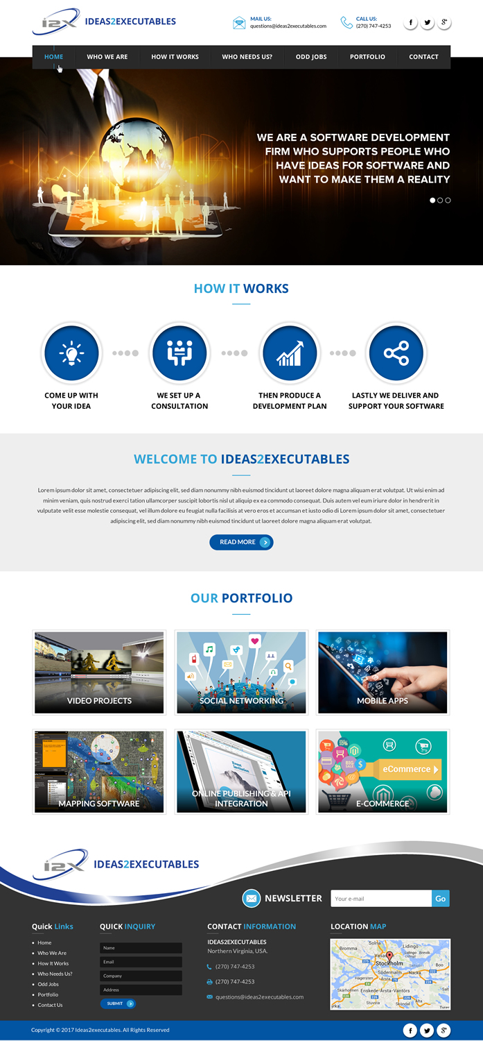 Professional, Upmarket, Software Web Design for I2X and/or ...