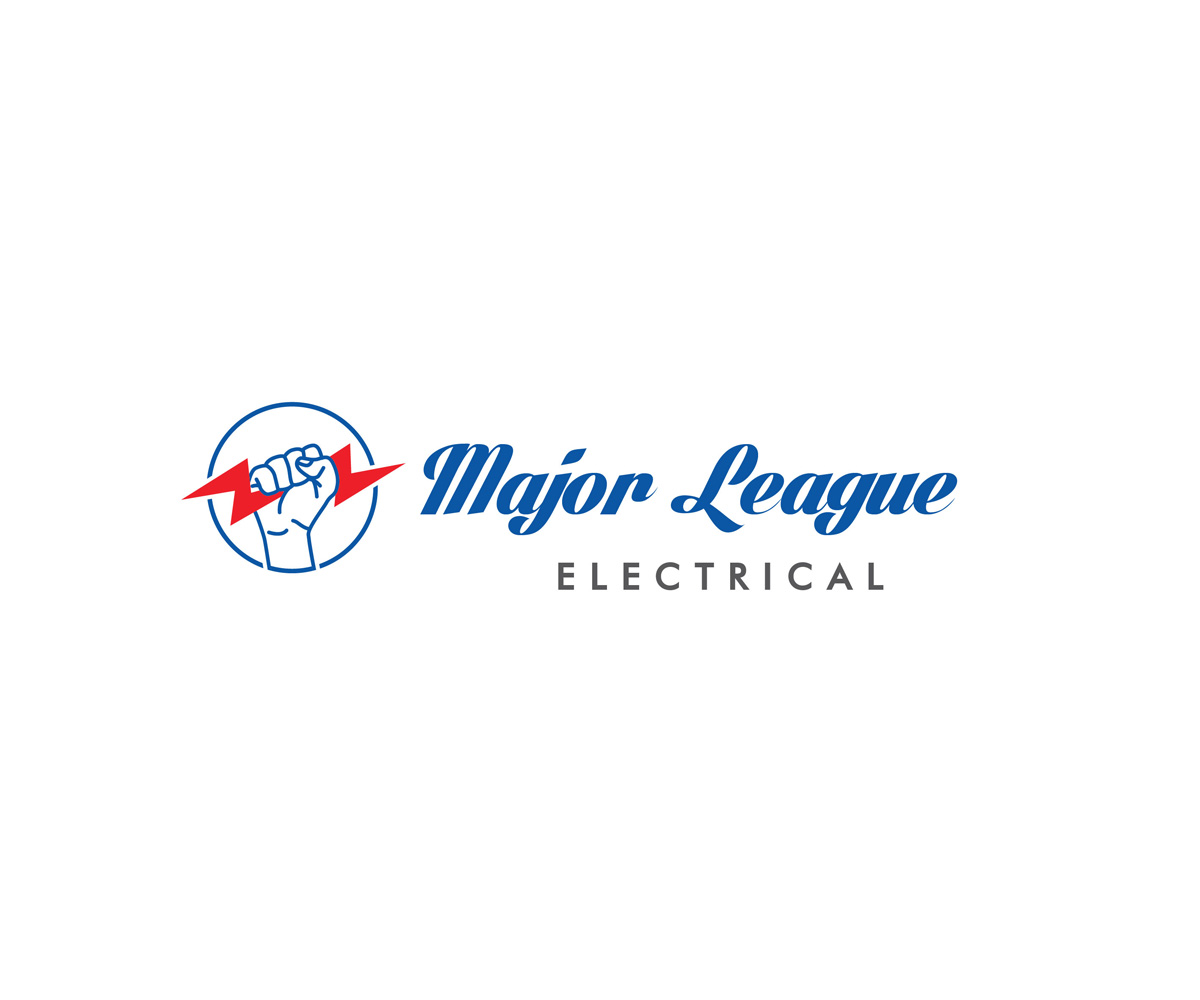 Bold, Serious, Electrician Logo Design for Major League Electrical by ...