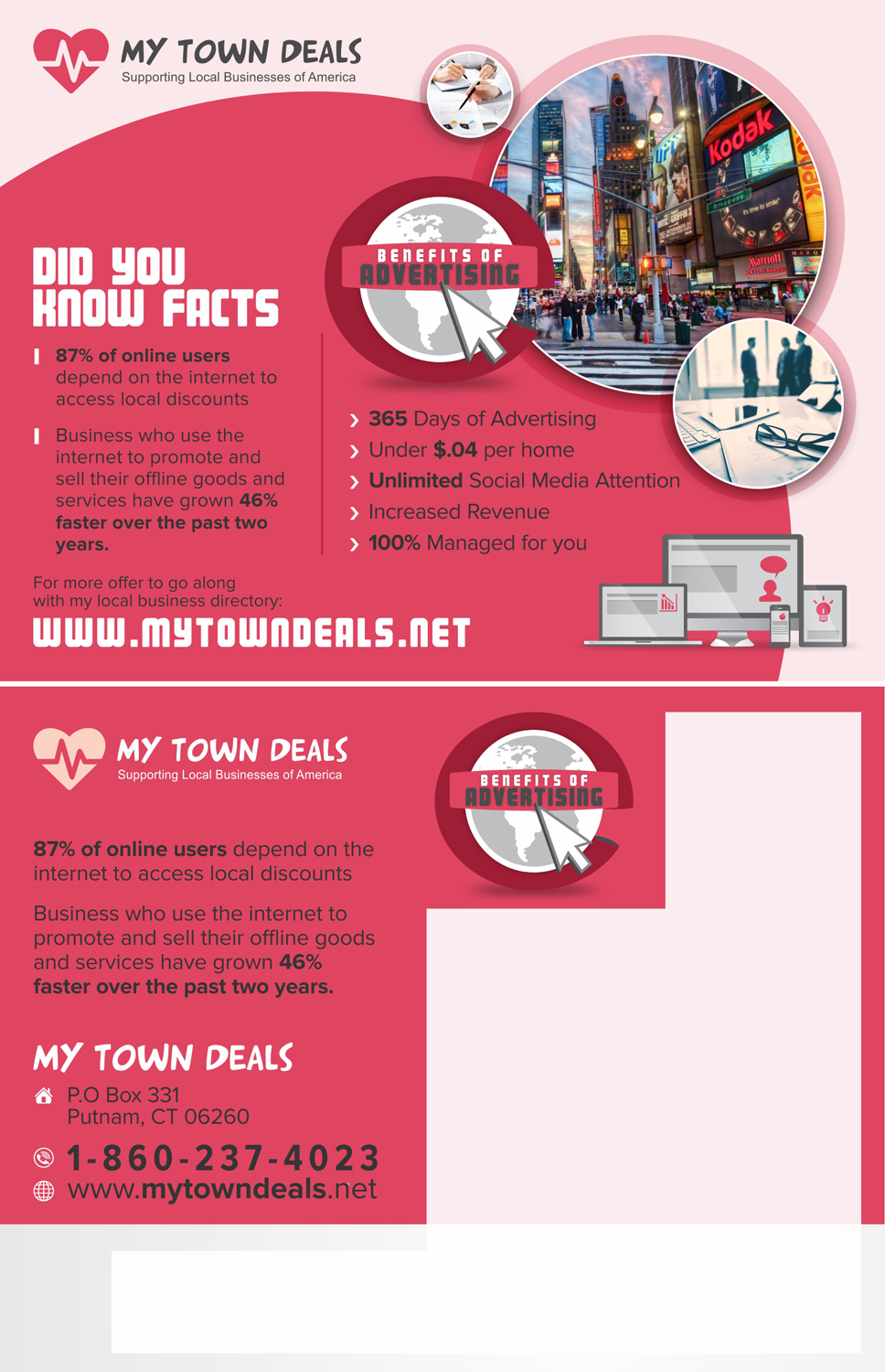 Serious, Modern, Advertising Postcard Design for American Mail Profits ...