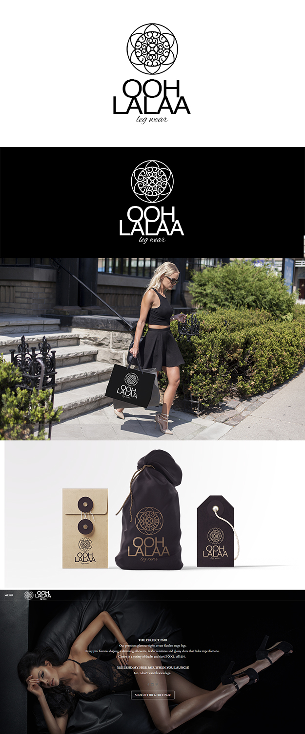 Elegant, Modern, It Company Logo Design for Oohlalaa leg wear or ...