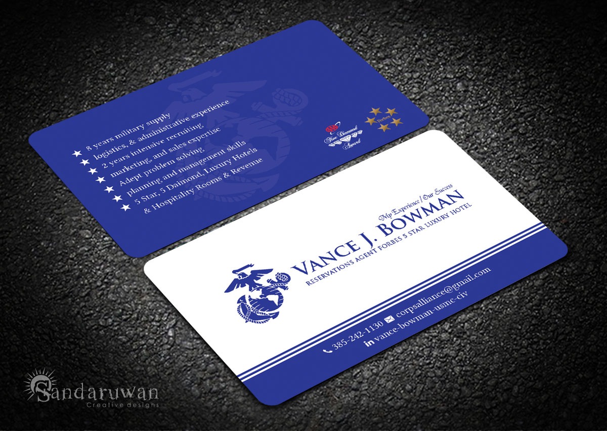 Elegant, Playful, Hospitality Business Card Design for a Company by ...