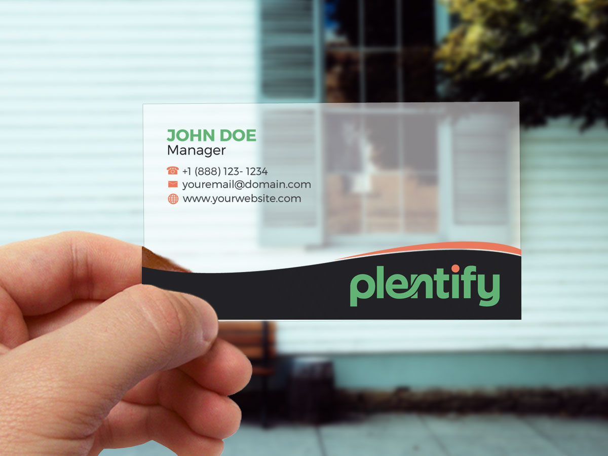 Modern, Professional, Utility Business Card Design for Plentify by JK18 ...