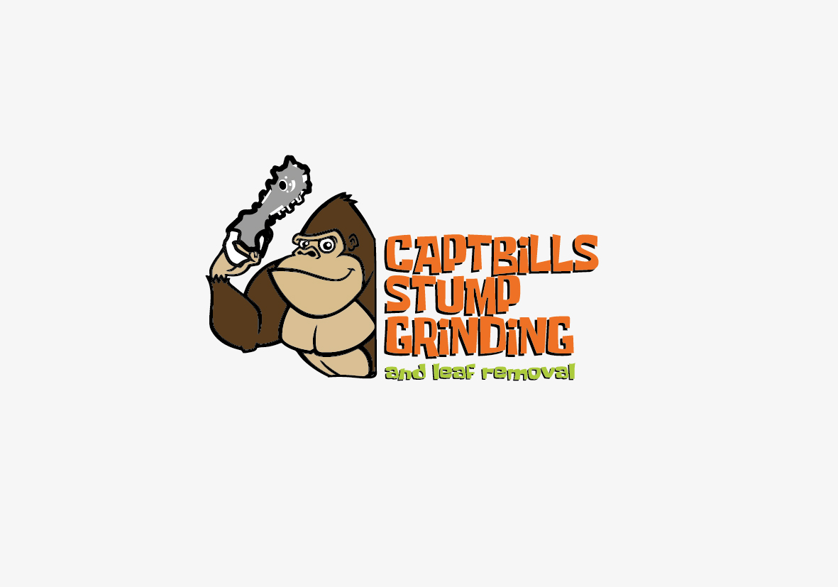 Colorful, Bold, Landscaping Logo Design for CAPTBILLS STUMP GRINDING ...