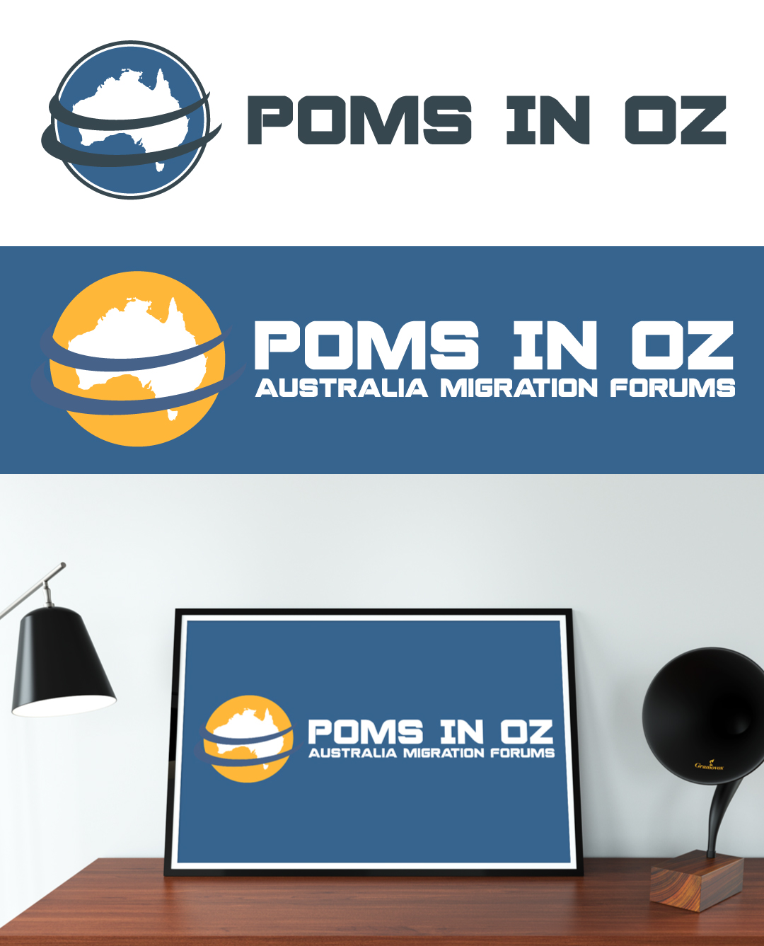 Modern, Professional Logo Design for Poms In Oz by Impressive Sol ...