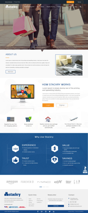 Shipping Websites | 54 Custom Shipping Web Designs